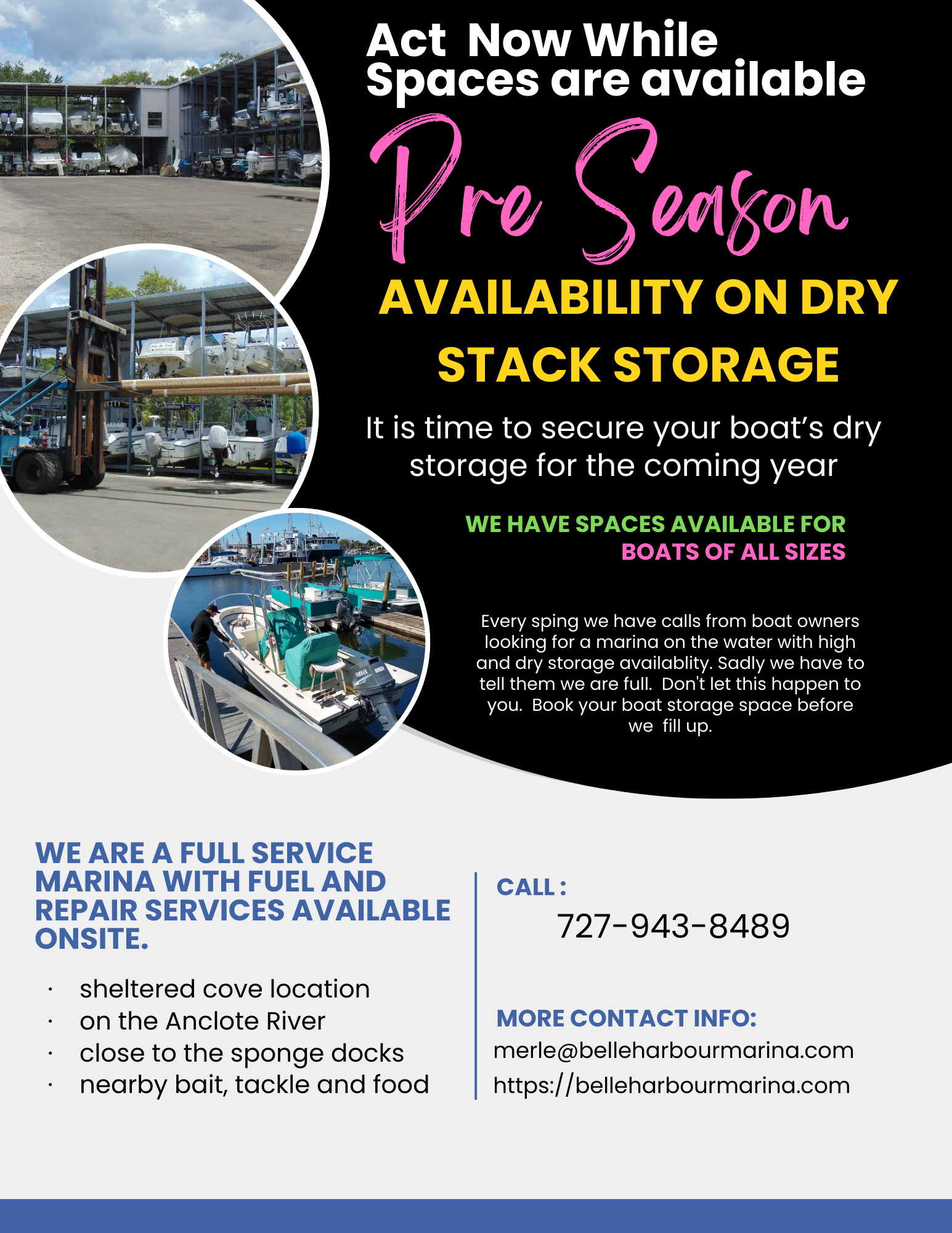 Belle Harbour Marina | Tarpons Springs FL Great Marina